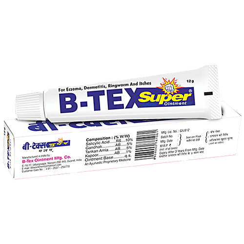 Buy B-Tex B-Tex Super Ointment - For Eczema, Dermatitis, Ringworm ...