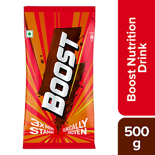 Buy Boost Chocolate Nutrition Drink For 3X Stamina - Builds Bone ...