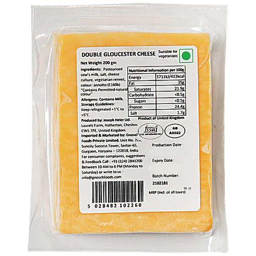 Buy Joseph Heler Double Gloucester Portion Cheese Online at Best Price ...