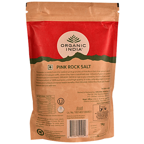Buy Organic India Pink Rock Salt Powder - Unrefined, Pristine Online at ...
