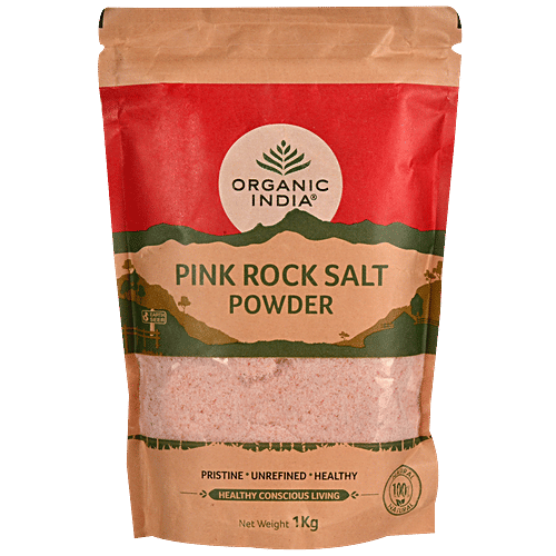 Buy Organic India Pink Rock Salt Powder - Unrefined, Pristine Online at ...