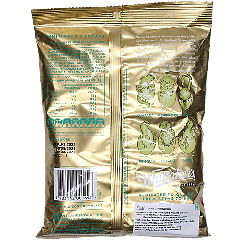 Buy WHITTAKERS Tweats - Mini, Roll Defined Creamy Milk Chocolate, With ...