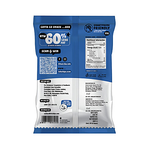 Buy BRB Popped Potato Chips - Salt & Pepper Flavour Online at Best ...