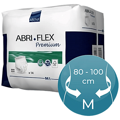 Buy Abena Flex Premium Diapers - M1, Super Absorbent, Minimum Odour ...