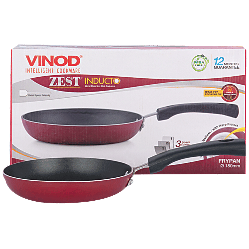 Buy Vinod Zest Fry Pan - Non Stick, Induction Friendly, 24 cm Online at ...