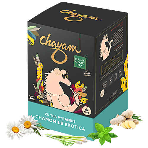 Buy Chayam Chamomile Green Tea with Peppermint - Wellness Tea Online at ...