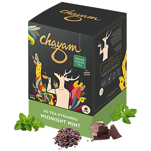 Buy Chayam Midnight Mint Black Tea with Chocolate and Peppermint ...