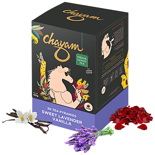 Buy Chayam Lavender Vanilla Black Tea - Dessert Tea, No Added Sugar ...