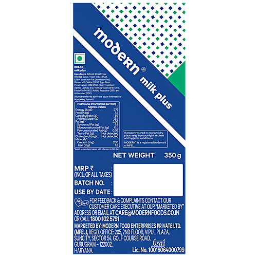 Buy MODERN Milk Plus Bread - Calcium Power Of 4 Glasses Of Milk Online ...
