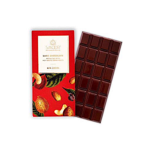 Buy Smoor Dark Chocolate Bar - With Dried Fruits, Rich In Antioxidants ...