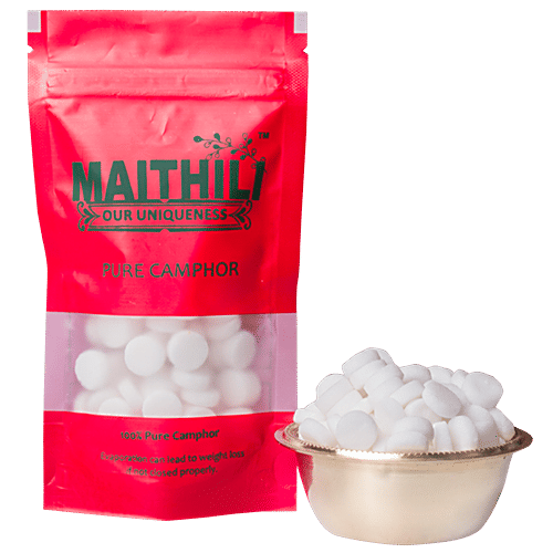 Buy Maithili Camphor Tablets - Ideal For Pooja, Meditation Online at ...
