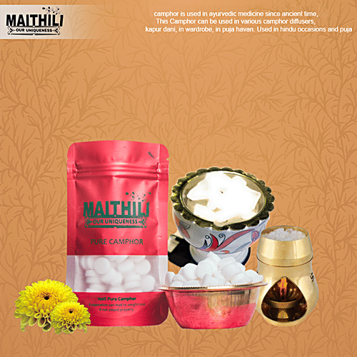 Buy Maithili Camphor Tablets - Ideal For Pooja, Meditation Online at ...