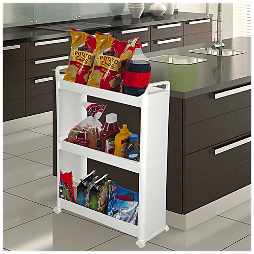 Buy DP Plastic Sliding Storage Rack - Space Saver, For Multiple Uses ...