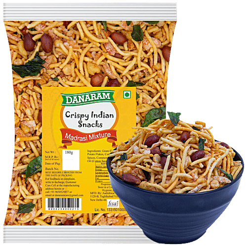 Buy Danaram Crispy Indian Snacks - Madrasi Mixture Online at Best Price ...