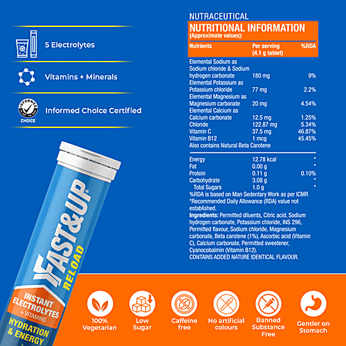 Buy Fast&Up Reload Electrolytes + Vitamins Effervescent Tablets ...