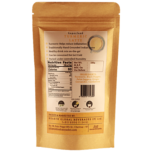 Buy Old Madras Market Turmeric Latte - Instant Immunity Boost Online at ...