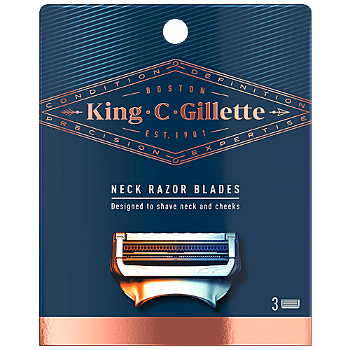 Buy King C. Gillette Men's Neck Razor Cartridges - With Built In ...