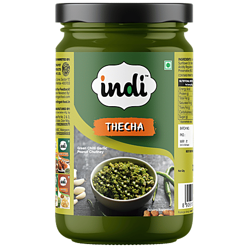 Buy Indi Thecha - Green Chilli Garlic Peanut Chutney Online at Best ...