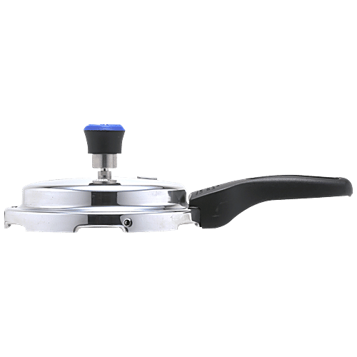 Buy NANDI Aluminium Outer Lid Pressure Cooker - Bakelite Handle, Silver ...