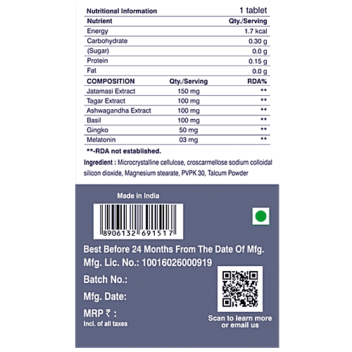 Buy Dr. Morepen Sleep Tabs Melatonin Tablets - 3mg, For Stress Free ...