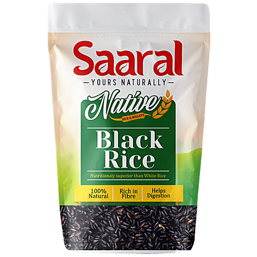 Buy SAARAL Native Rice & Millets - Black Rice, Rich In Fibre, Helps In ...