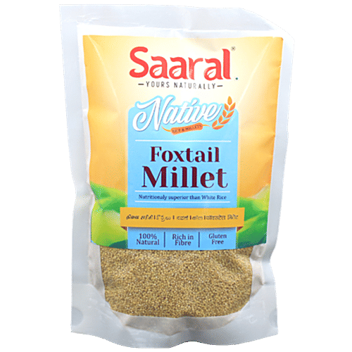 Buy Saaral Native Rice & Millets - Foxtail Millet, Rich In Fibre ...
