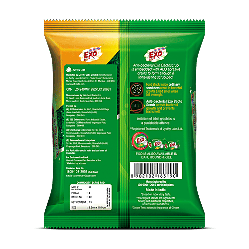 Buy Exo Antibacterial 2-In-1 Scrubber Online at Best Price of Rs 32 ...