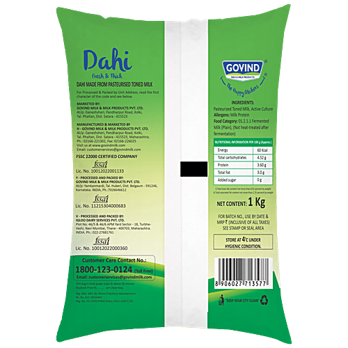 Buy Govind Curd Online at Best Price of Rs 74 - bigbasket