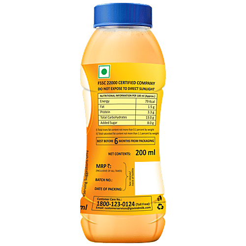 Buy Govind Sterilized Homogenized Flavor Double Toned Milk - Funzz ...