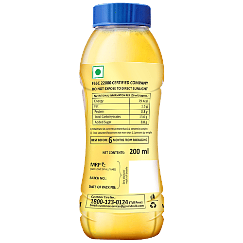 Buy Govind Sterilized Homogenized Flavor Double Toned Milk - Funzz ...