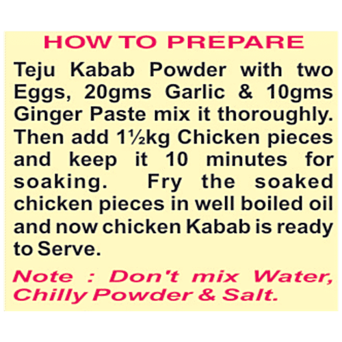 Buy Teju Chicken Kabab Powder Online at Best Price of Rs 50 - bigbasket