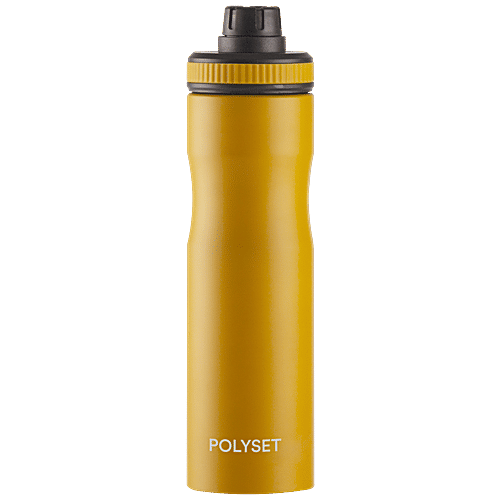 Buy Polyset Mars Single Walled Stainless Steel Bottle - Yellow Online ...