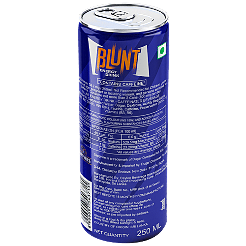 Blunt Energy Drink Company Details at Melva Rainey blog