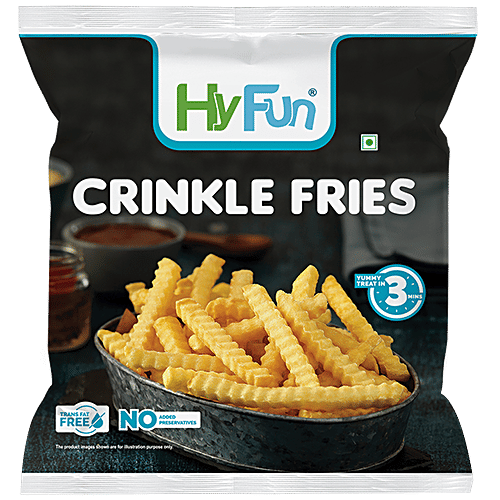 Buy HyFun Crinkle Cut - Frozen, Ready To Fry Online at Best Price of Rs ...