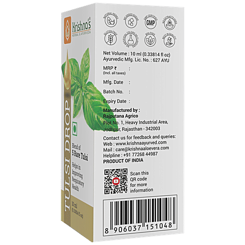 Buy Krishnas Tulsi Drop - Treats Cough & Cold Online at Best Price of ...