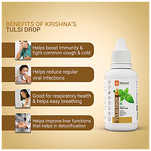 Buy Krishnas Tulsi Drop - Treats Cough & Cold Online at Best Price of ...