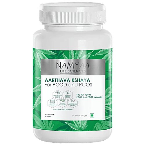 Buy Namyaa Aarthava Kshaya Tablets - For PCOD & PCOS, Suitable For All ...