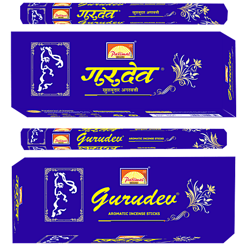 Buy PARIMAL MANDIR Gurudev Aromatic Incense Sticks/Agarbatti - Creates ...