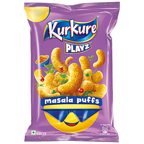Buy Pepsico india holdings Pvt Ltd Kurkure Playz Masala Puffs - Light & Crispy Snack Online at ...