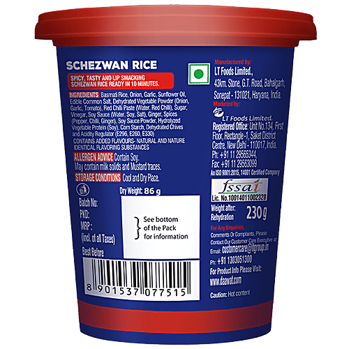 Buy Daawat Cuppa Rice Schezwan Rice - Ready In 10 Minutes Online at ...