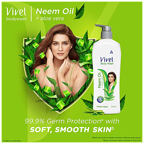 Buy Vivel Body Wash - Neem Oil & Aloe Vera, Protecting, Moisturising ...
