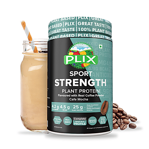 Buy PLIX Sport Strength Plant Protein Powder - Boosts Immunity Levels ...