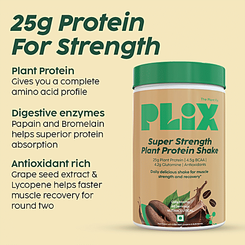 Buy PLIX Sport Strength Plant Protein Powder - Boosts Immunity Levels ...