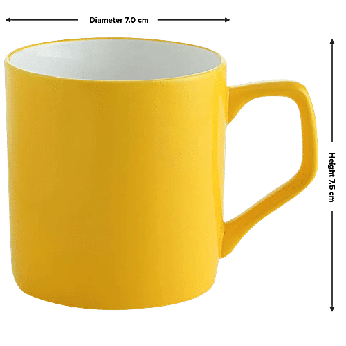 Buy Claycraft Coffee Mug - Ceramic, Yellow, Director, 230 ml Online at ...