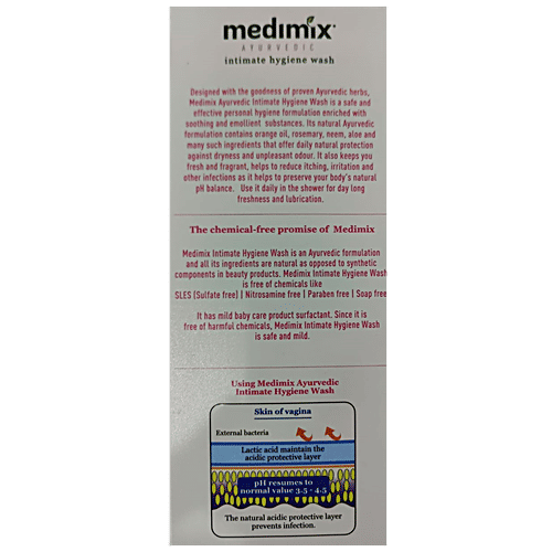 Buy Medimix Ayurvedic Intimate Hygiene Wash - With Neem, Bisabolol, pH ...