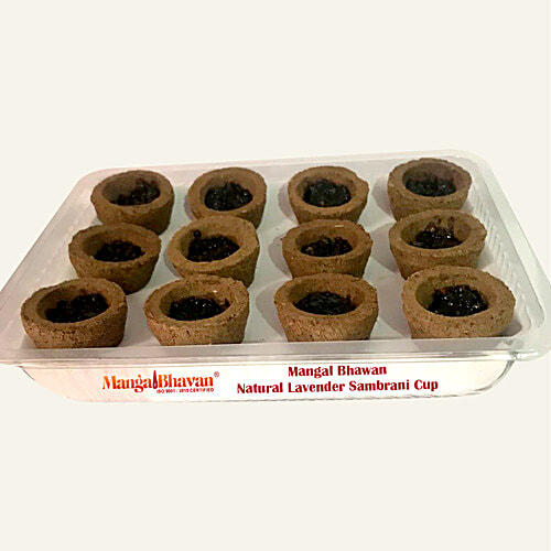 Buy Mangalbhavan.in Natural Lavender Sambrani Cup - Soothing & Lasting ...