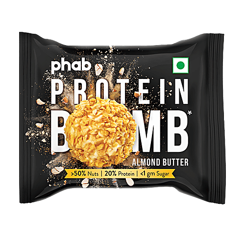 Buy Phab Protein Bomb – 20% Protein, 50% Nuts, Almond Butter Online at ...