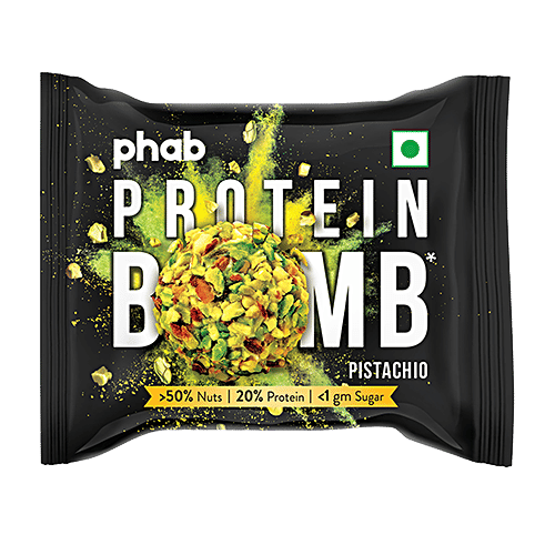 Buy Phab Protein Bomb – 20% Protein, 50% Nuts, Pistachio Online at Best ...