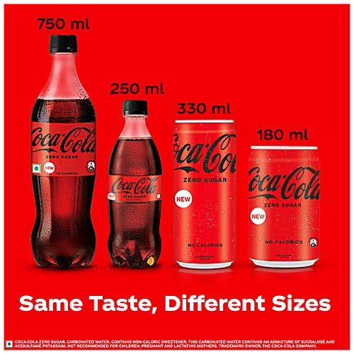 Buy Coca Cola Soft Drink - Zero Sugar, No Calorie Online at Best Price ...