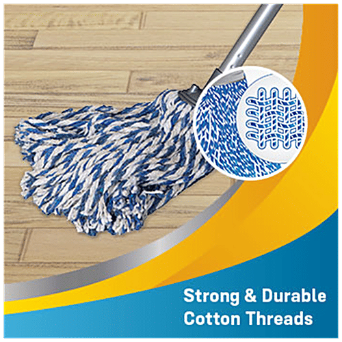 Buy Gebi Round Mop - Plastic, With Rod, Blue Online at Best Price of Rs ...